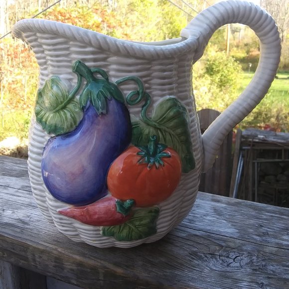 Fitz and Floyd | Dining | Vintage 989 Fitz And Floyd Pitcher Fall Theme ...